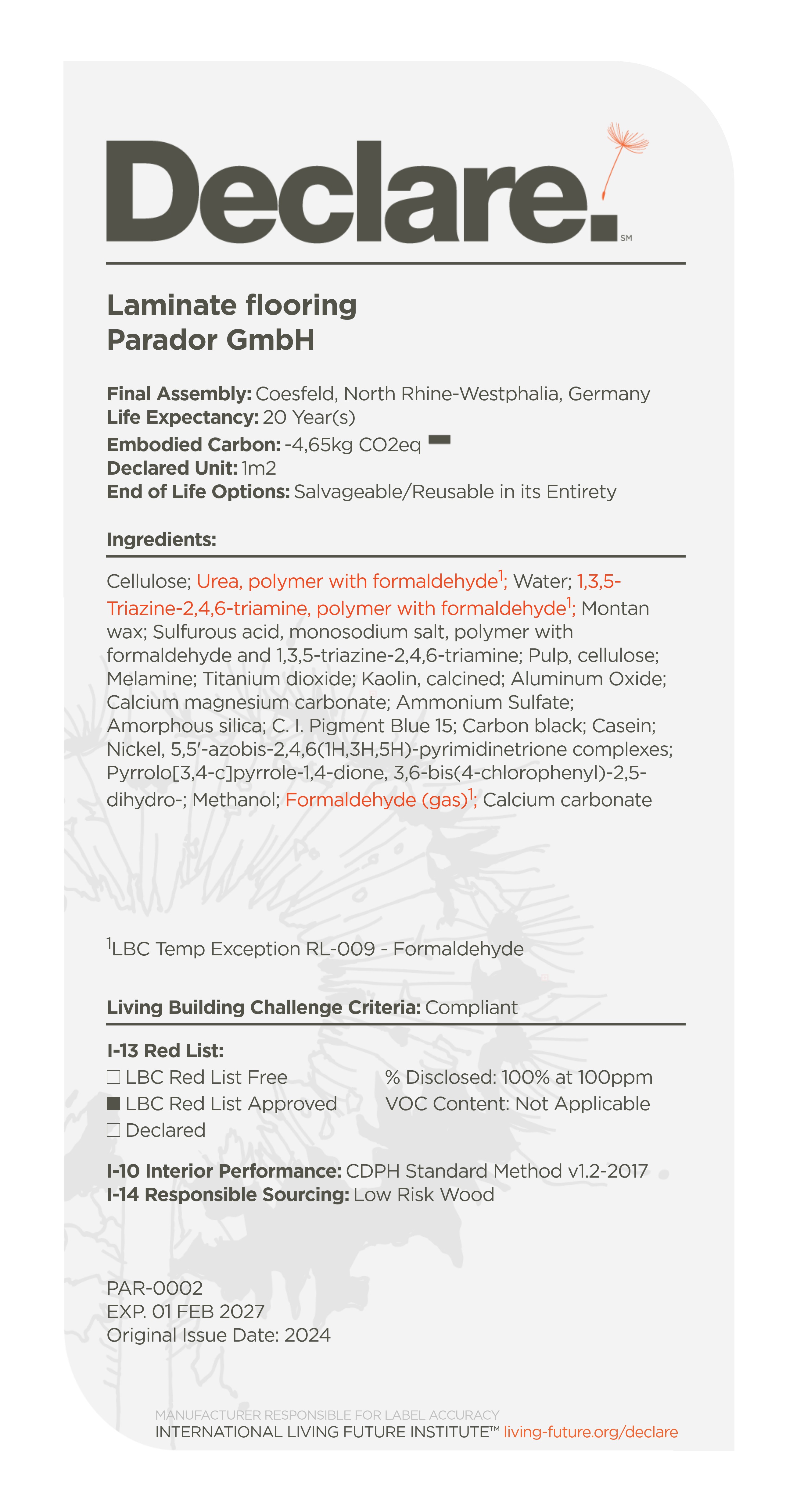 Declare - International Living Future Institute