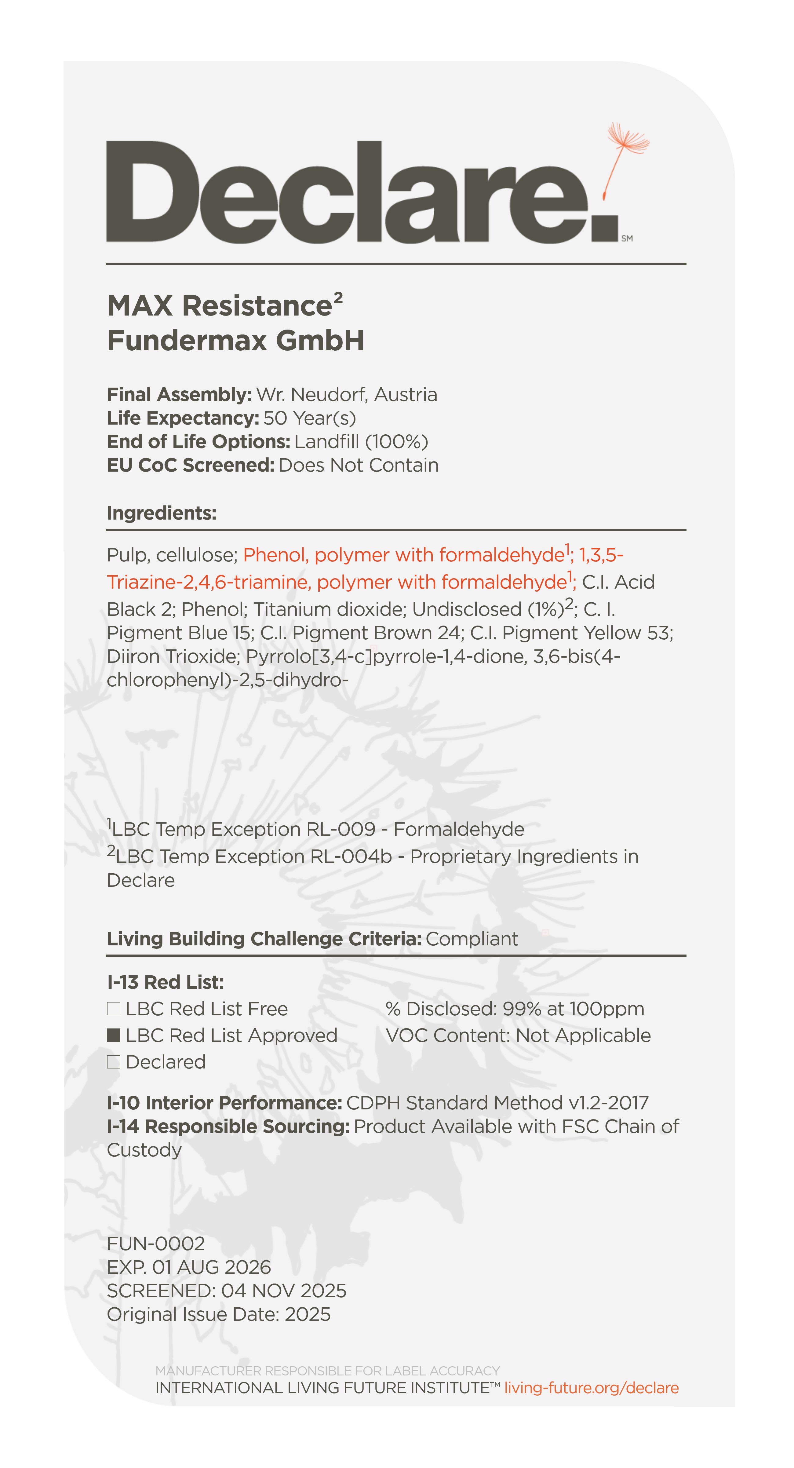 Declare - International Living Future Institute