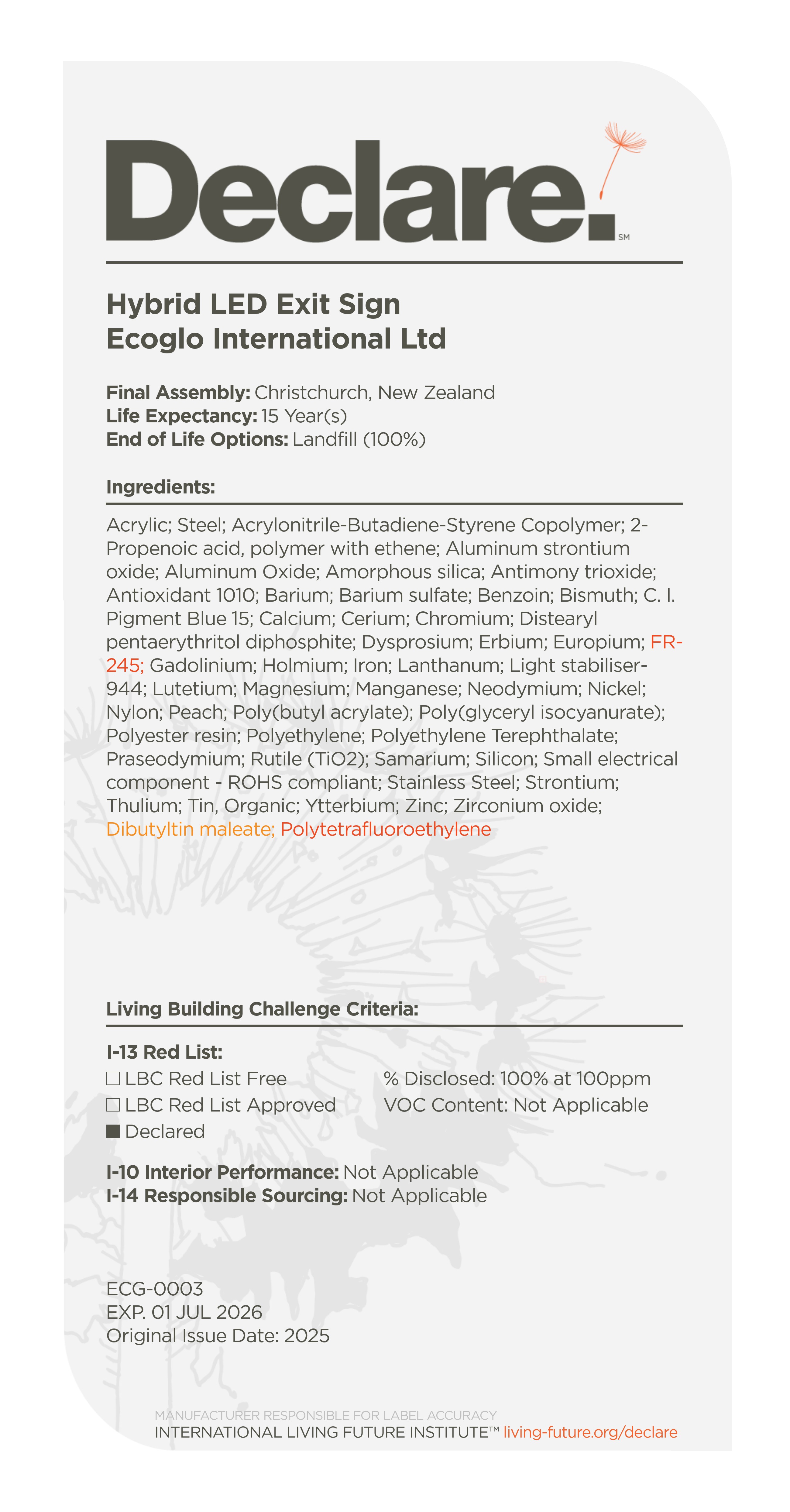 Declare - International Living Future Institute